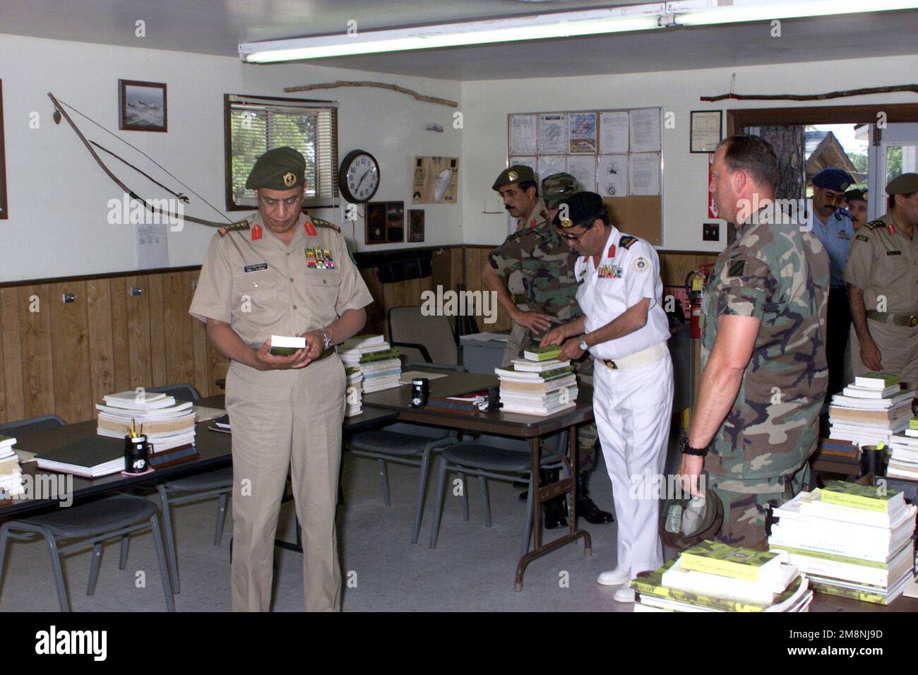 General Saleh Bin Ali Al-Mohaya (Left), CHIEF of the General STAFF ...