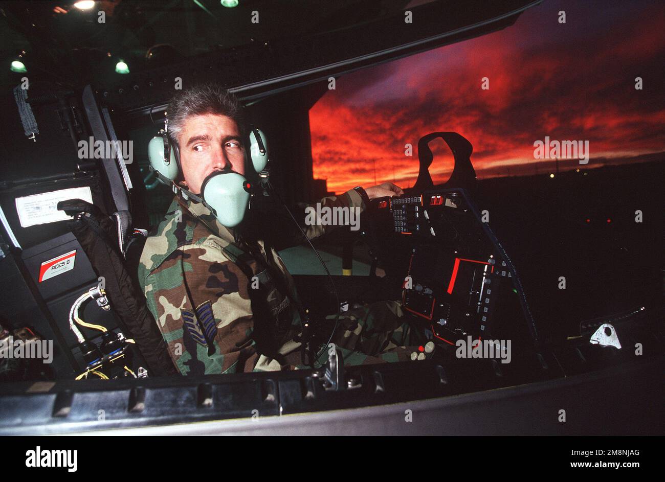 US Air Force Technical Sergeant Derrick Turner, Avionics Supervisor for ...