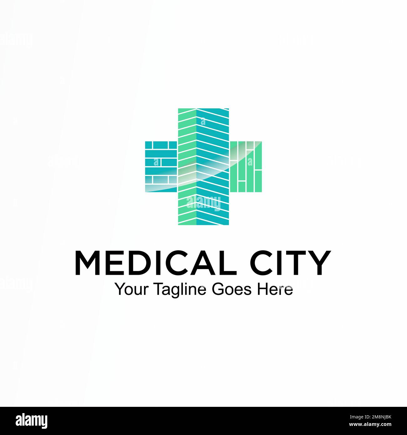 Simple Plus or cross icon and building image graphic icon logo design ...