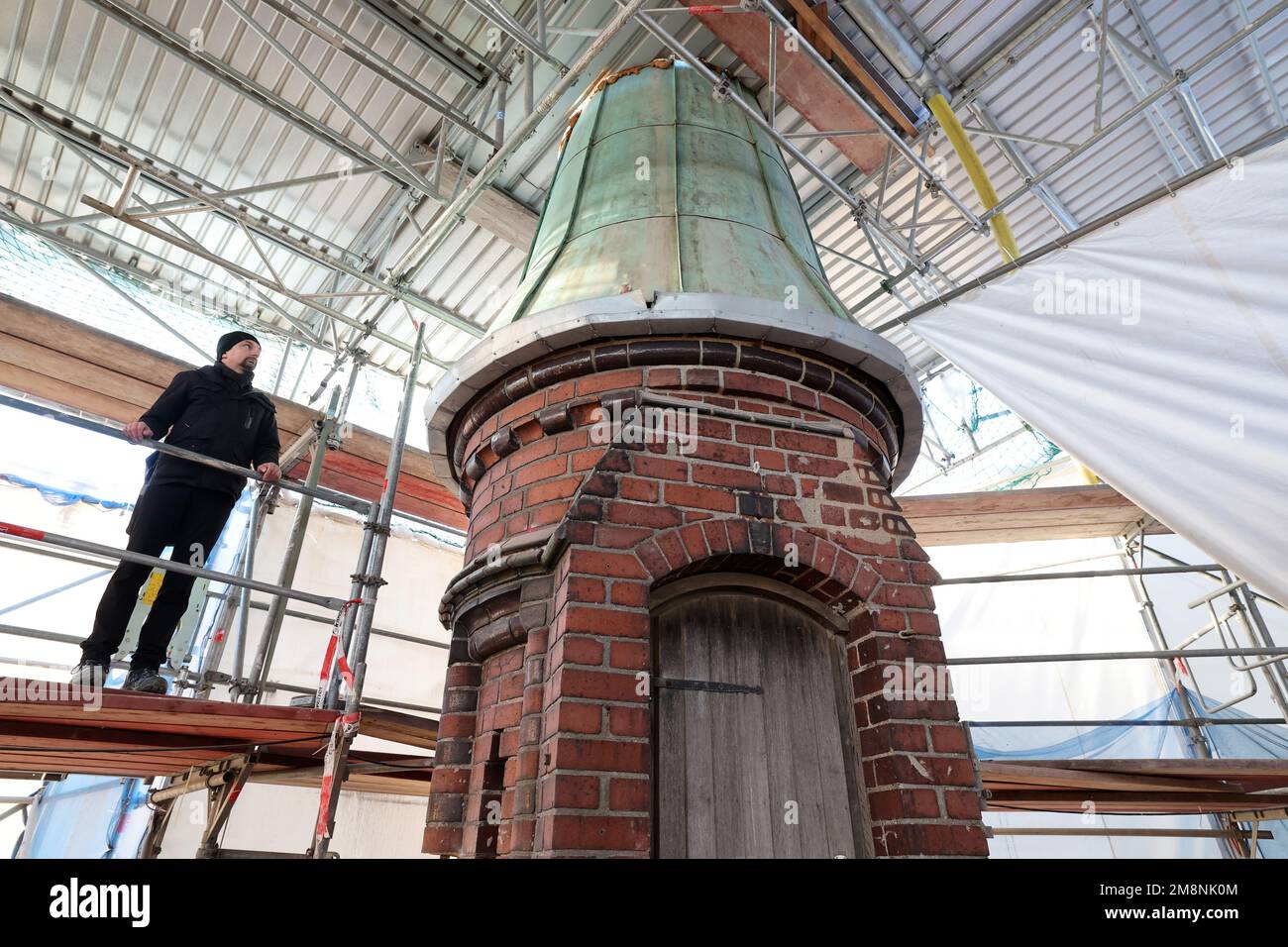 Rostock, Germany. 03rd Jan, 2023. Nils Sommer, project manager in ...