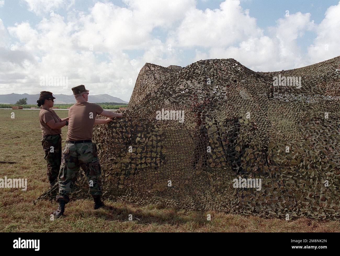 US Army, (USA) personnel assigned to the 21st Signal Battalion, Fort ...