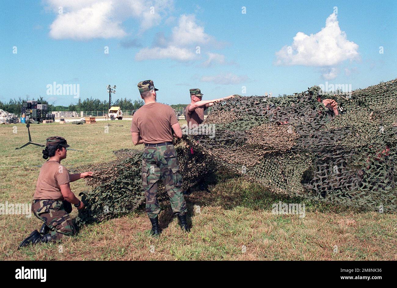 US Army (USA) personnel assigned to the 21st Signal Battalion, Fort ...