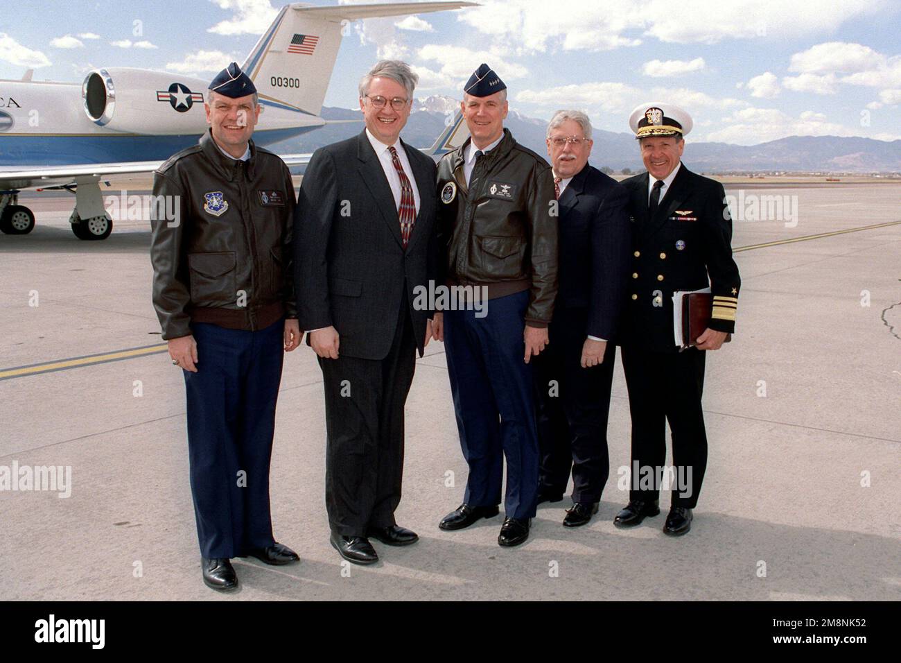 (Left to right) US Air Force Brigadier General Mike Drennan, Commander ...