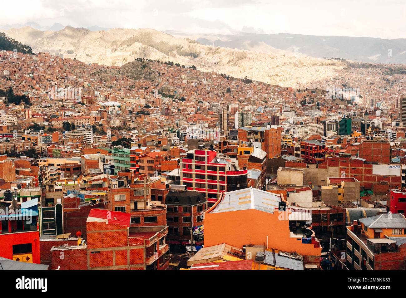 la paz, bolivia. november, 2022: panoramic view of la paz city, bolivia ...