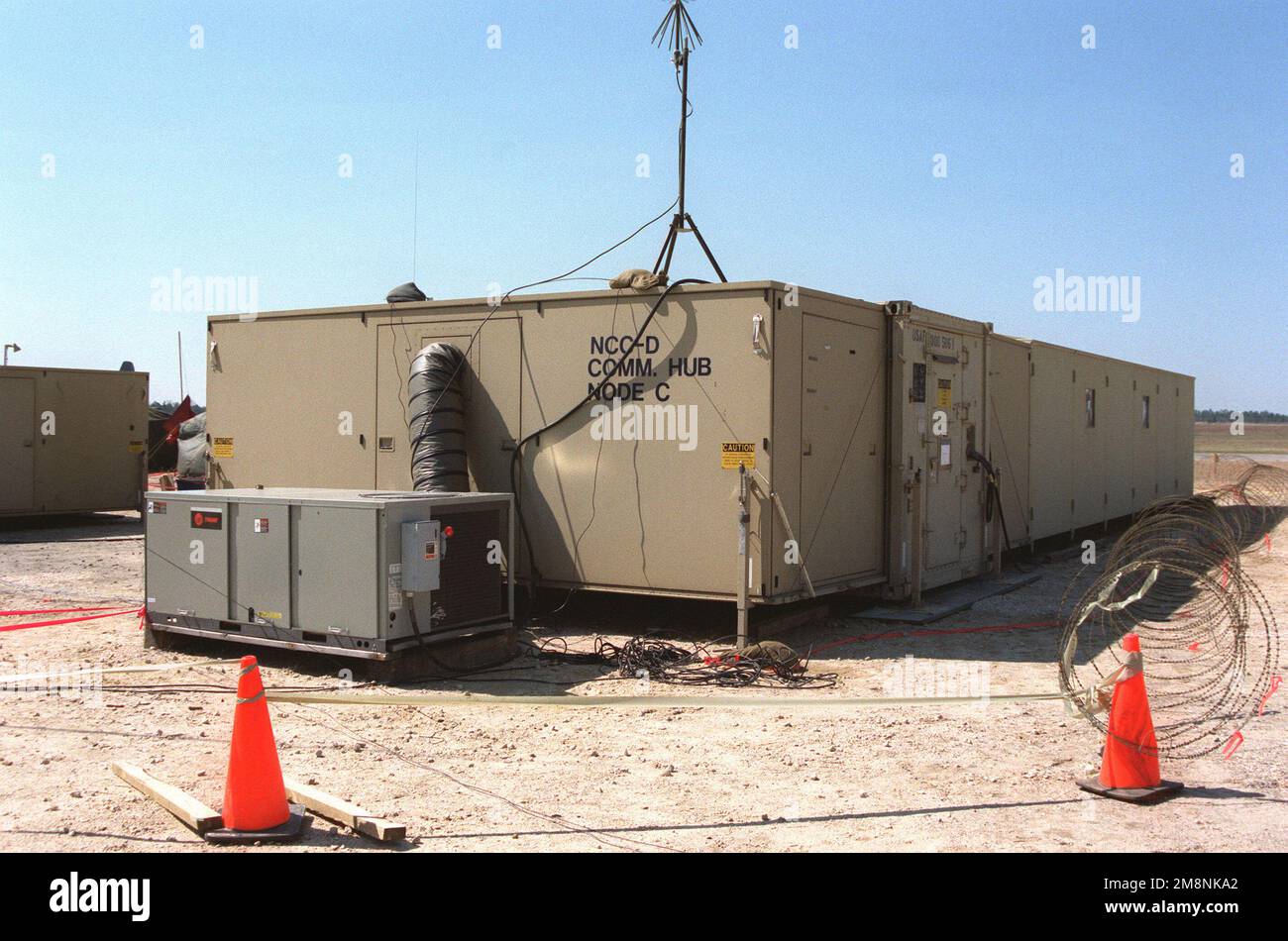 The command module for Exercise GRYPHON WARRIOR 99-01 at Camp Mackall ...