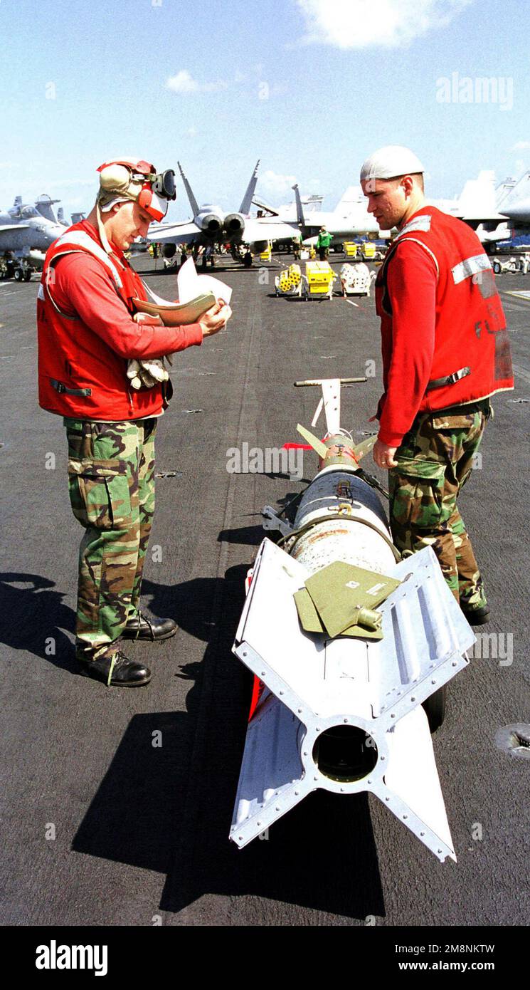 Aviation Ordnanceman 2nd Class Steven R. Davis and Aviation Ordnanceman ...