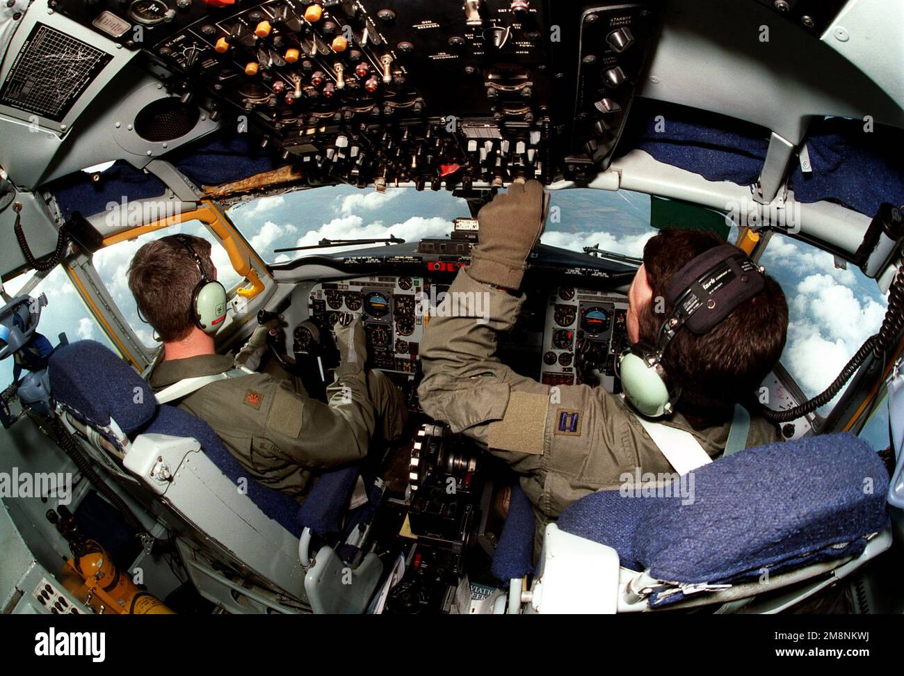 Aircrew members from the 351st Air Refueling Squadron based at RAF ...