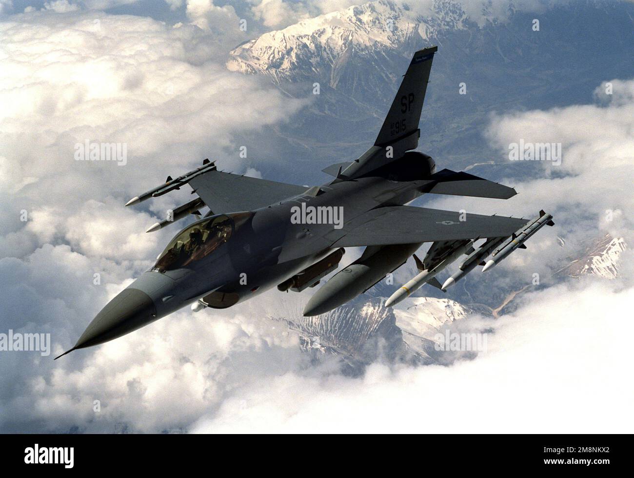 An F-16C Falcon from the 52nd Fighter Wing based at Spandahlem AB ...