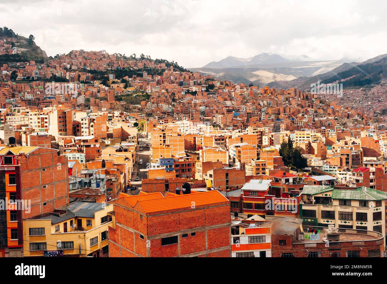 la paz, bolivia. november, 2022: panoramic view of la paz city, bolivia ...