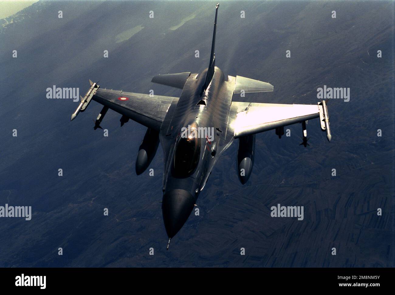 A Turkish Air Force F-16C "Falcon" armed with AIM-120C Advanced Medium ...