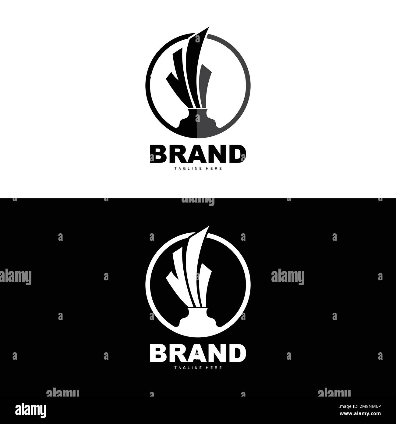 Trophy Logo Design, Award Winner Championship Trophy Vector, Success ...
