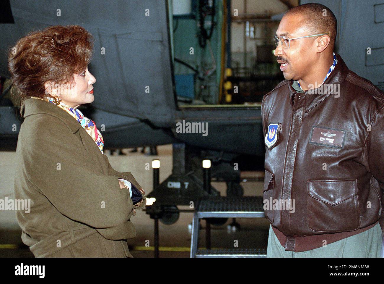 Mrs. Janet Langhart-Cohn meets with TSGT Karl Dohman, of the 37th ...