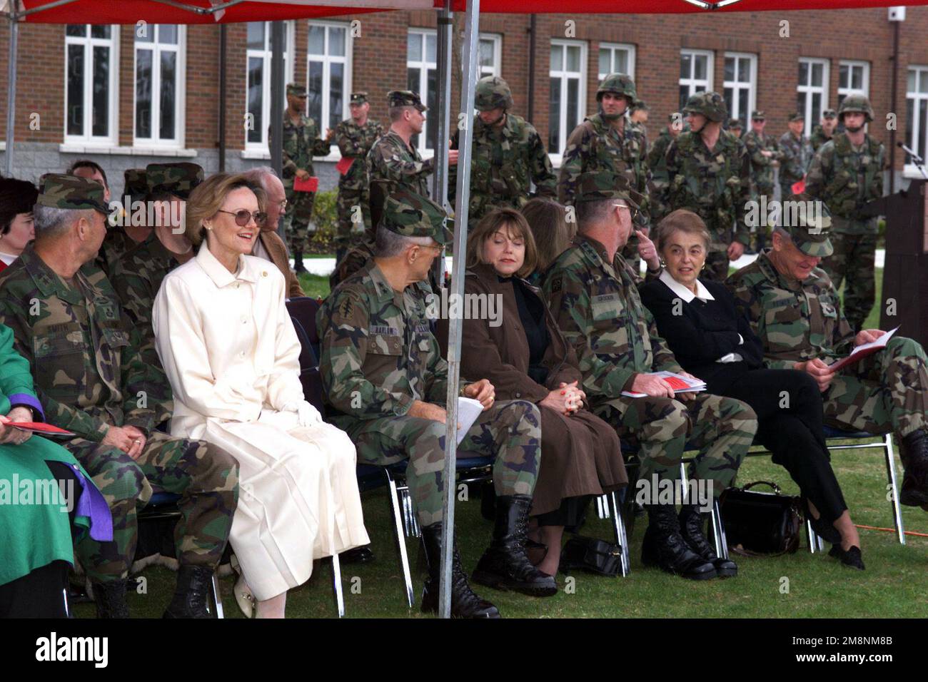 (Sitting right to left) US Army General and Mrs. Dennis J. Reimer ...
