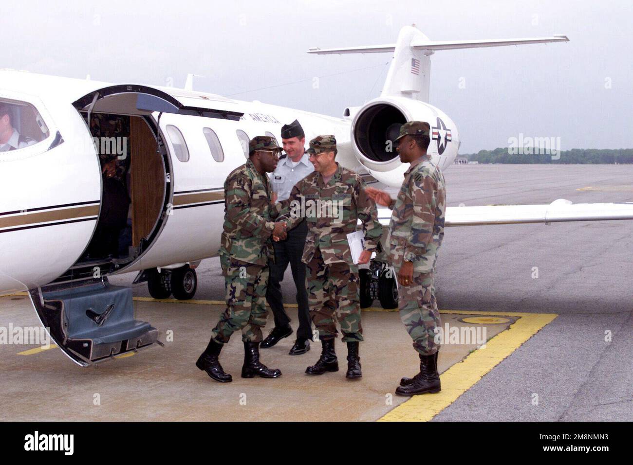 US Army General Johnnie Wilson (Left), Commander, Army Materiel Command ...