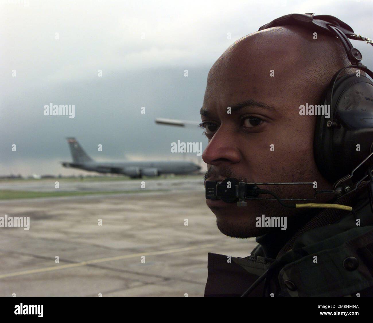 TSGT Brian Clark, a KC-135R Crewchief works on the RAF Mildenhall ...
