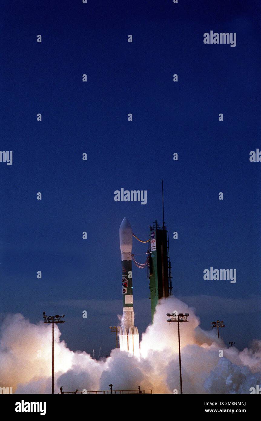 A Boeing Delta II rocket lifts off from Space Complex-2, Vandenberg Air ...