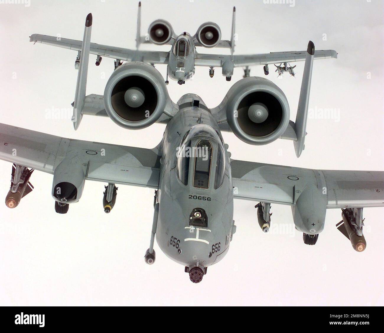 Two U.S. Air Force A-10A "Warthogs", from the 52nd Fighter Wing, 81st ...