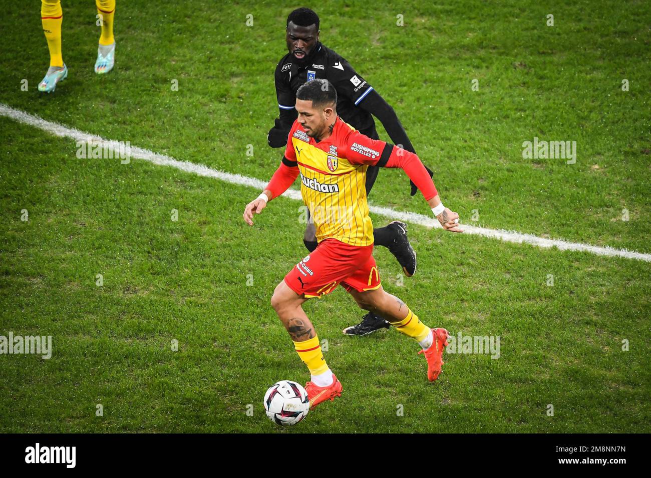 January 14, 2023, Rome, France: Facundo Axel MEDINA of Lens and Rayan ...