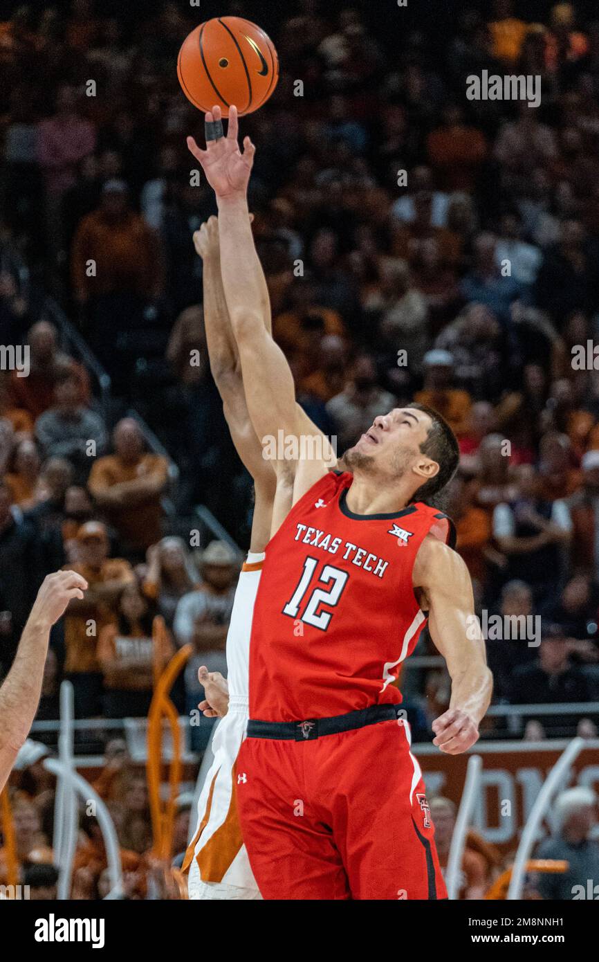 Jan 14, 2023. Daniel Batcho #12 of the Texas Tech Red Raiders in action ...