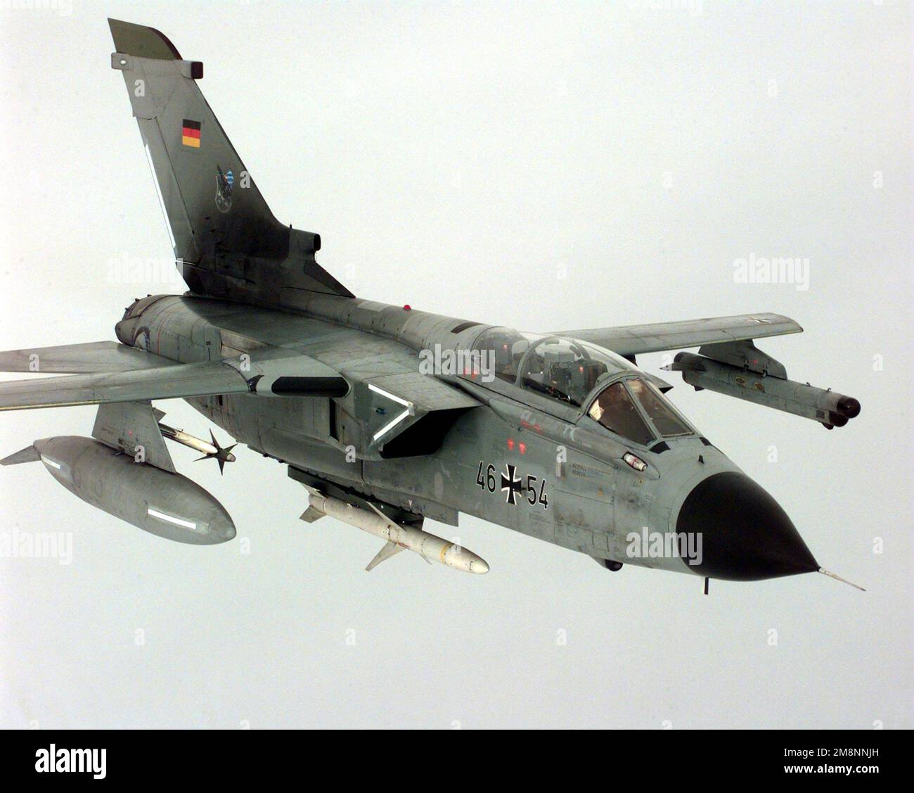A German Air Force Panavia Tornado of JbG-32, Lechfeld, Germany, with ...