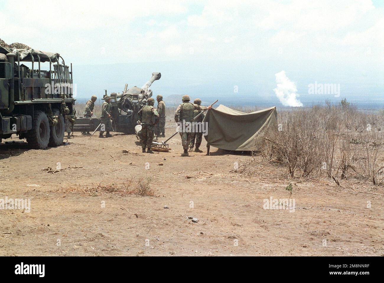 Marines from Bravo Battery, 1ST Battalion, 12th Marines, 3rd Marine ...