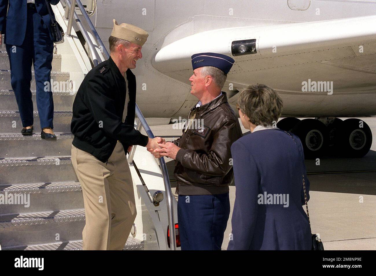 US Navy Admiral Dennis C. Blair (In black jacket), Commander in CHIEF ...