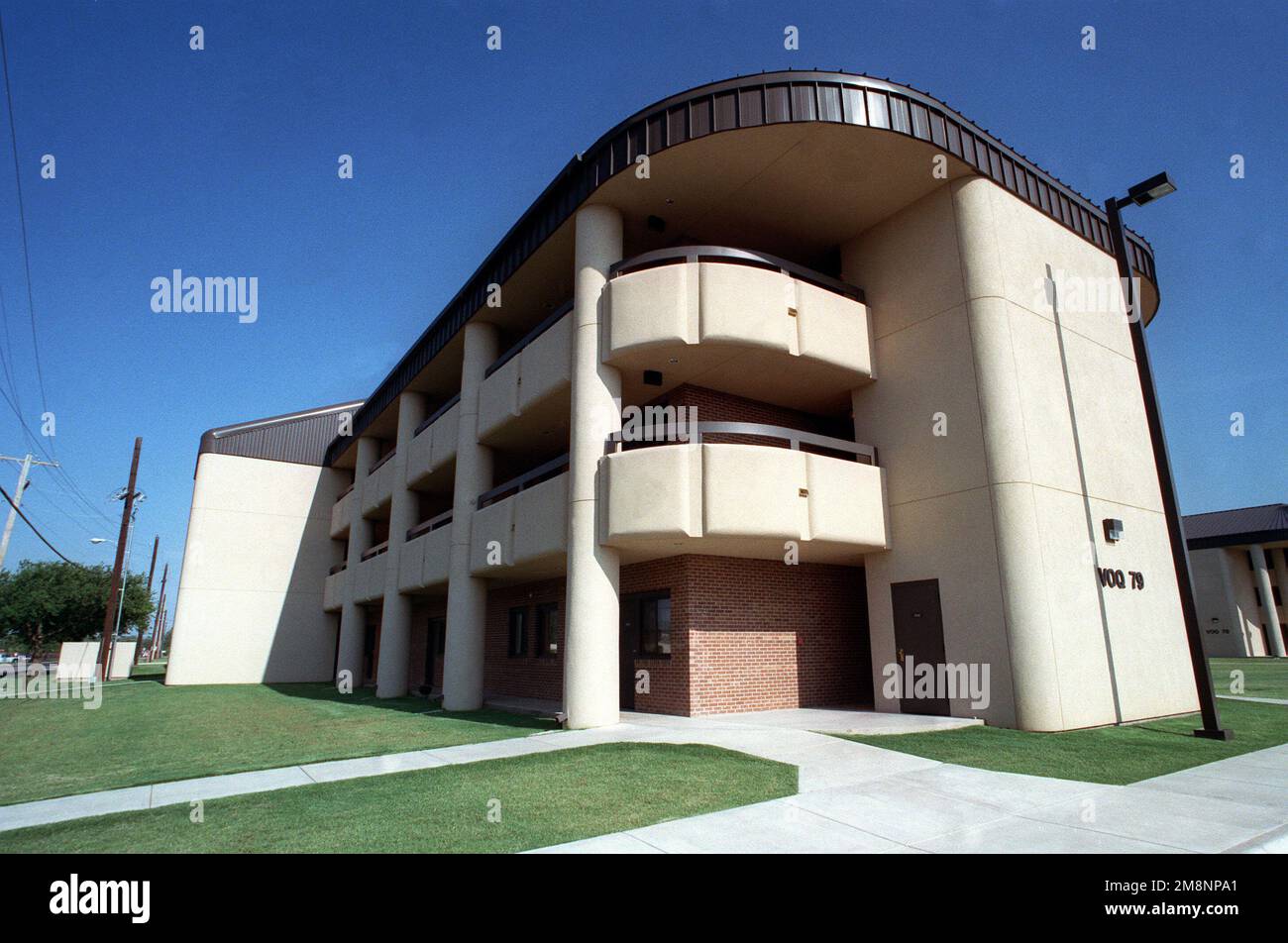 An exterior view of the new Visiting Officer Quarters at Altus Air ...