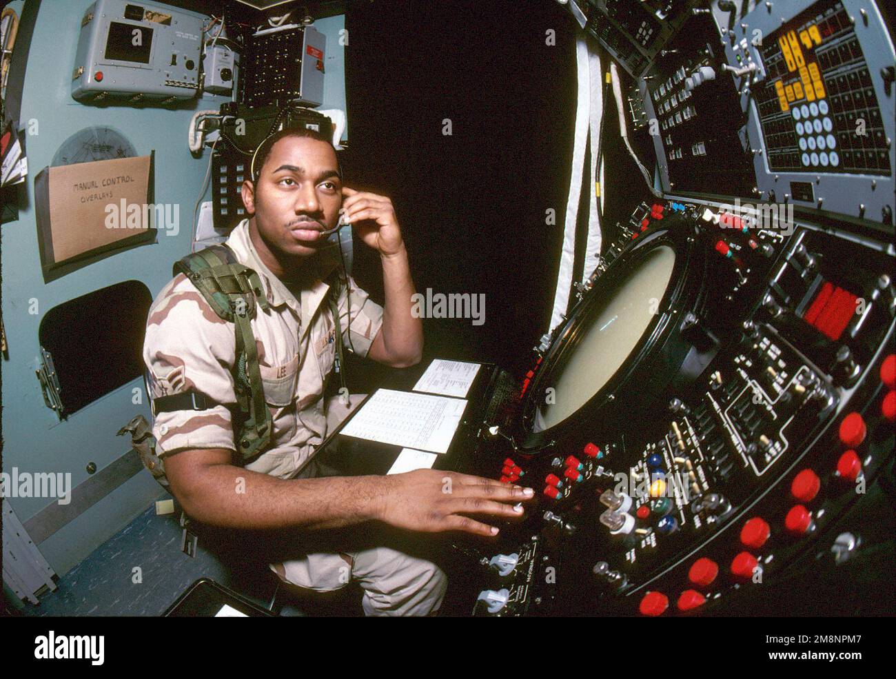Inside the bunker at the top of the Rock (Nickname for Ali Al Salem Air ...