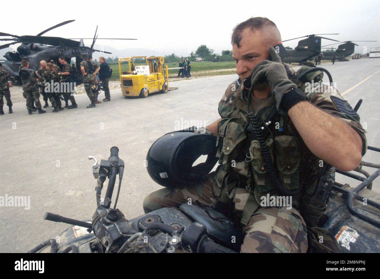 On the beat at Rinas Airport, Combat Control Team (CCT) member ...