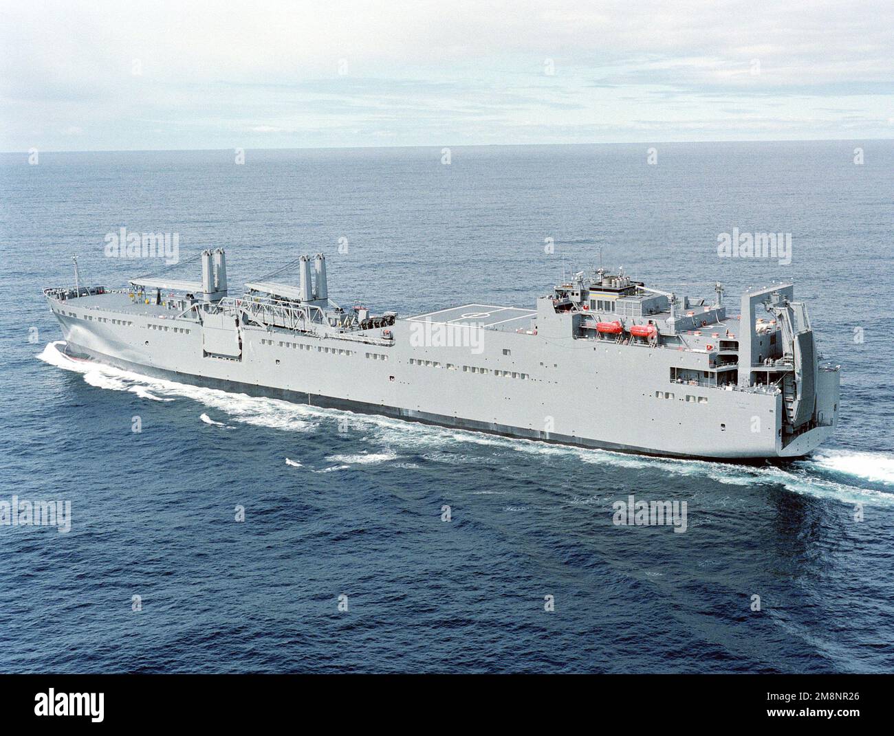 Port quarter view of the Military Sealift Command (MSC) strategic heavy lift ship USNS DAHL (T ...