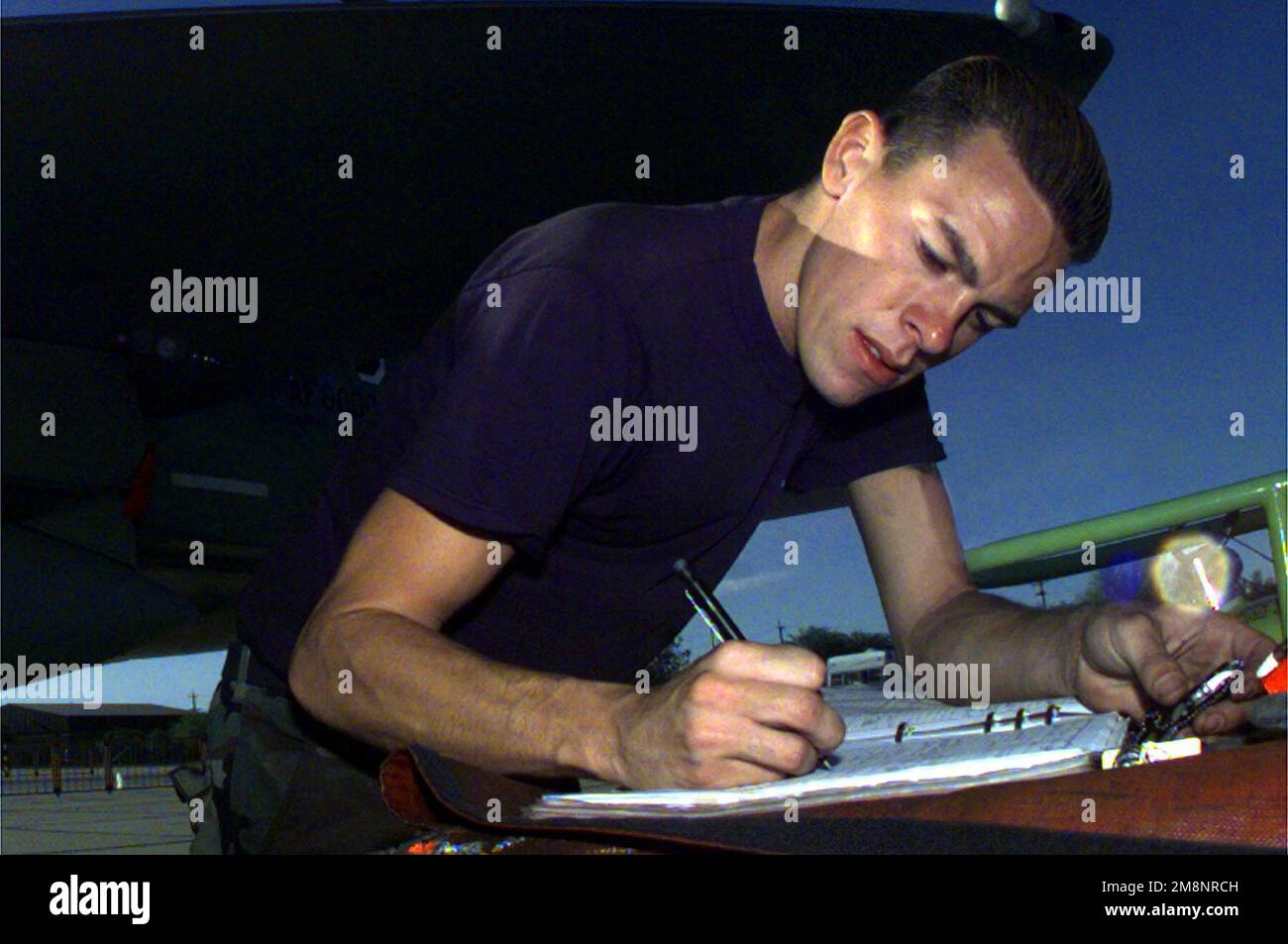 A straight on, medium close-up. U.S. Air Force AIRMAN 1ST Class Edward ...