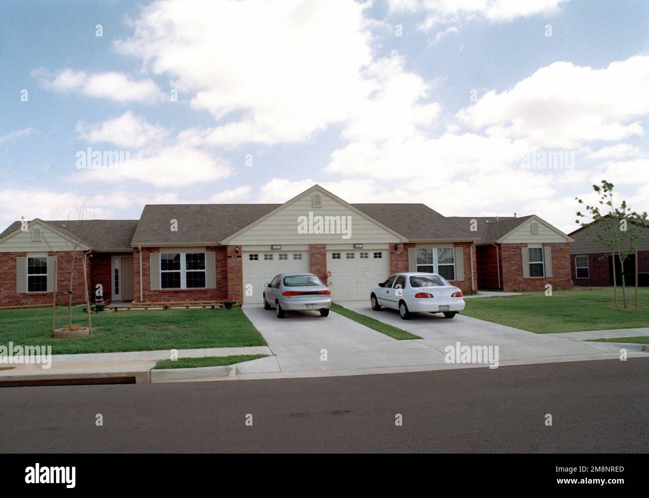 A view of one of the 180 new base housing units at Altus Air Force Base ...