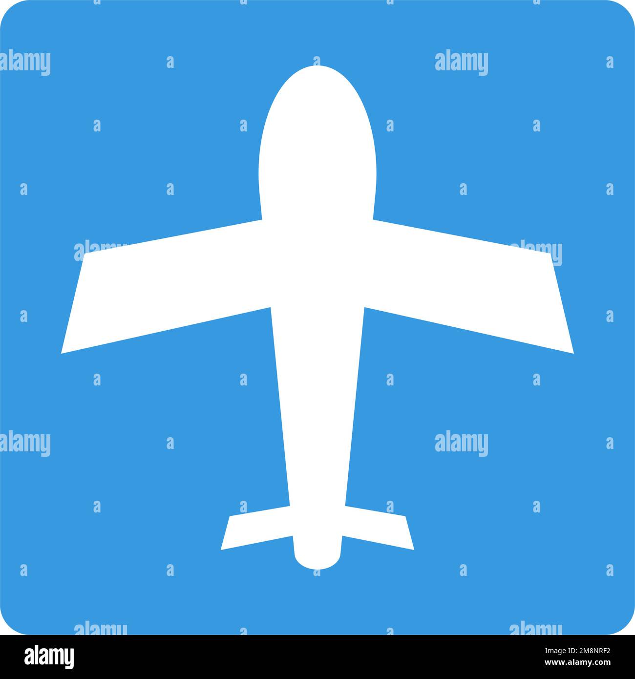Square airplane icon. Aircraft and jet. Editable vector Stock Vector ...