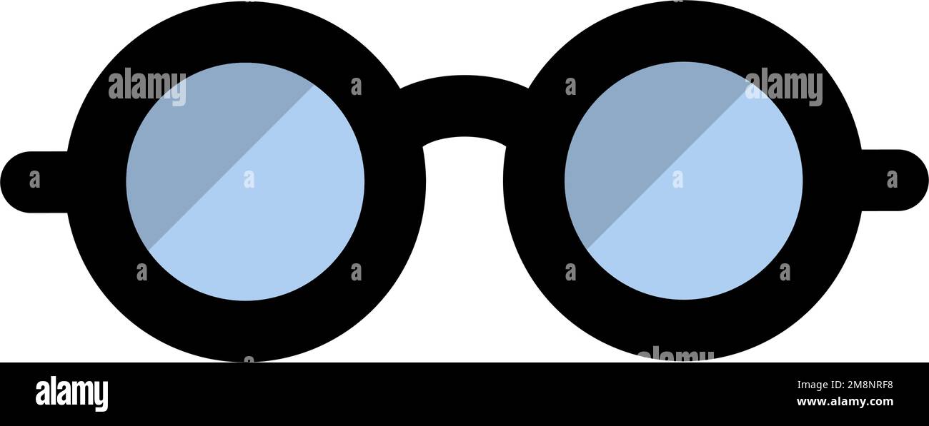 Round frame eyeglasses Stock Vector Images - Alamy