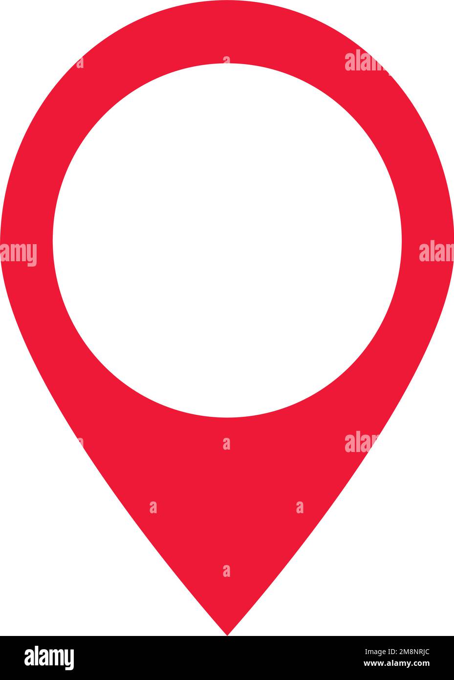 Red map pin. Location icon. Editable vector Stock Vector Image & Art - Alamy