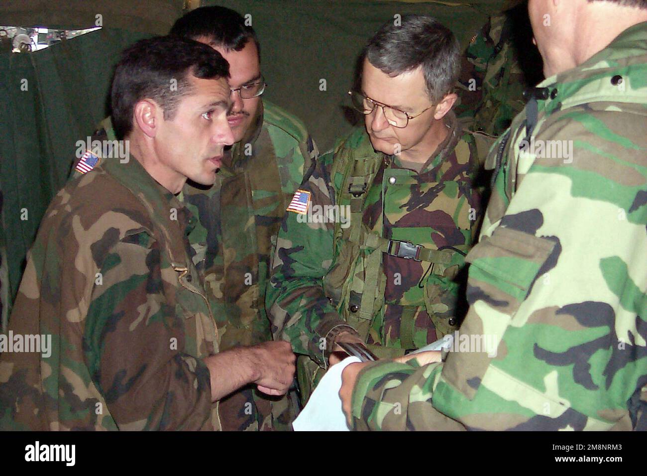 Brigadier General John Craddock, (Right), Commander, U.S. Kosovo Forces ...