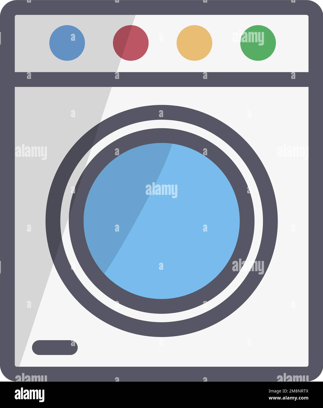 Modern washing machine icon. Laundromat. Editable vector Stock Vector ...
