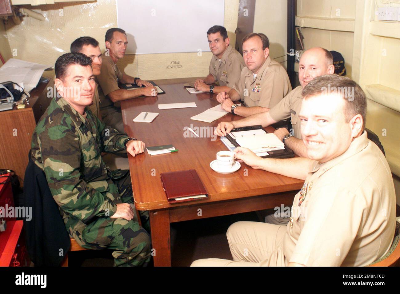 Various Commanders from the US Navy assets participating in Exercise ...