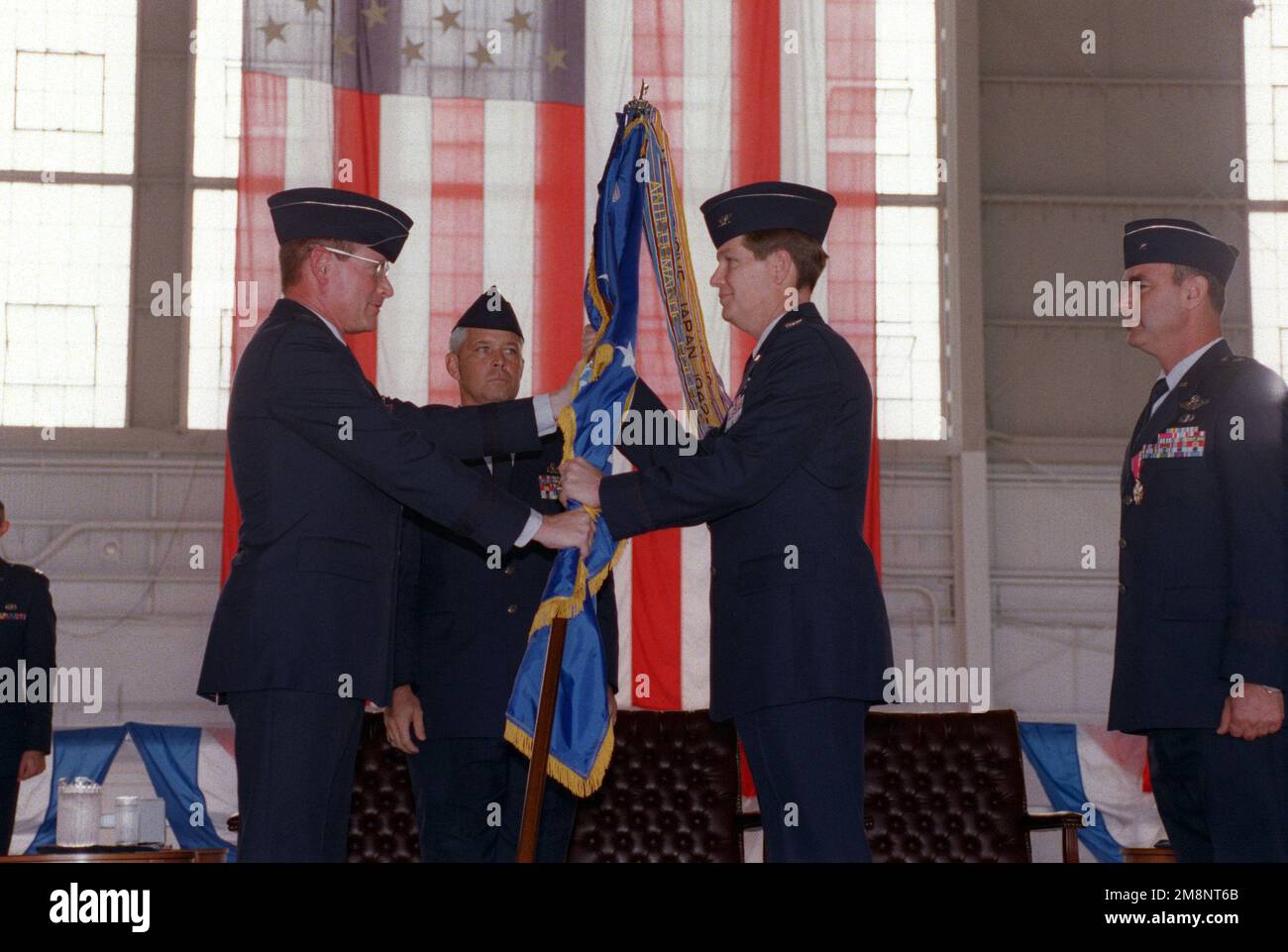 21st Air Force Commander, USAF Lieutenant General Maxwell Bailey (Left ...