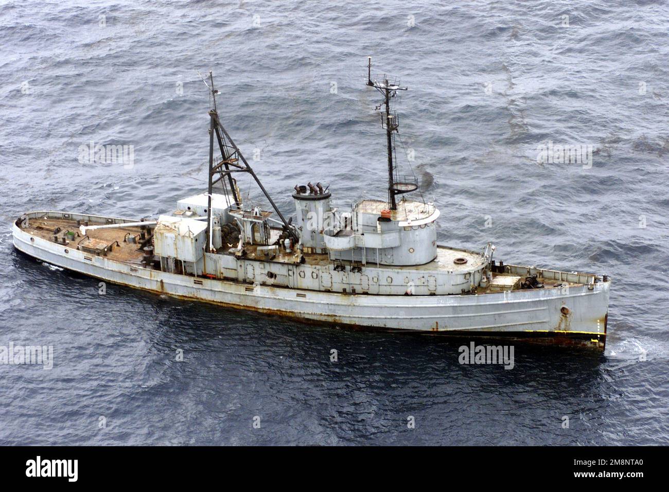 Shot of the target vessel for live-fire exercise during Exercise ...