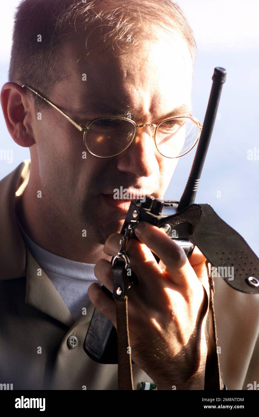 US Navy Lieutenant Commander Donald Brown, Navigator, USS TUCSON (SSN ...