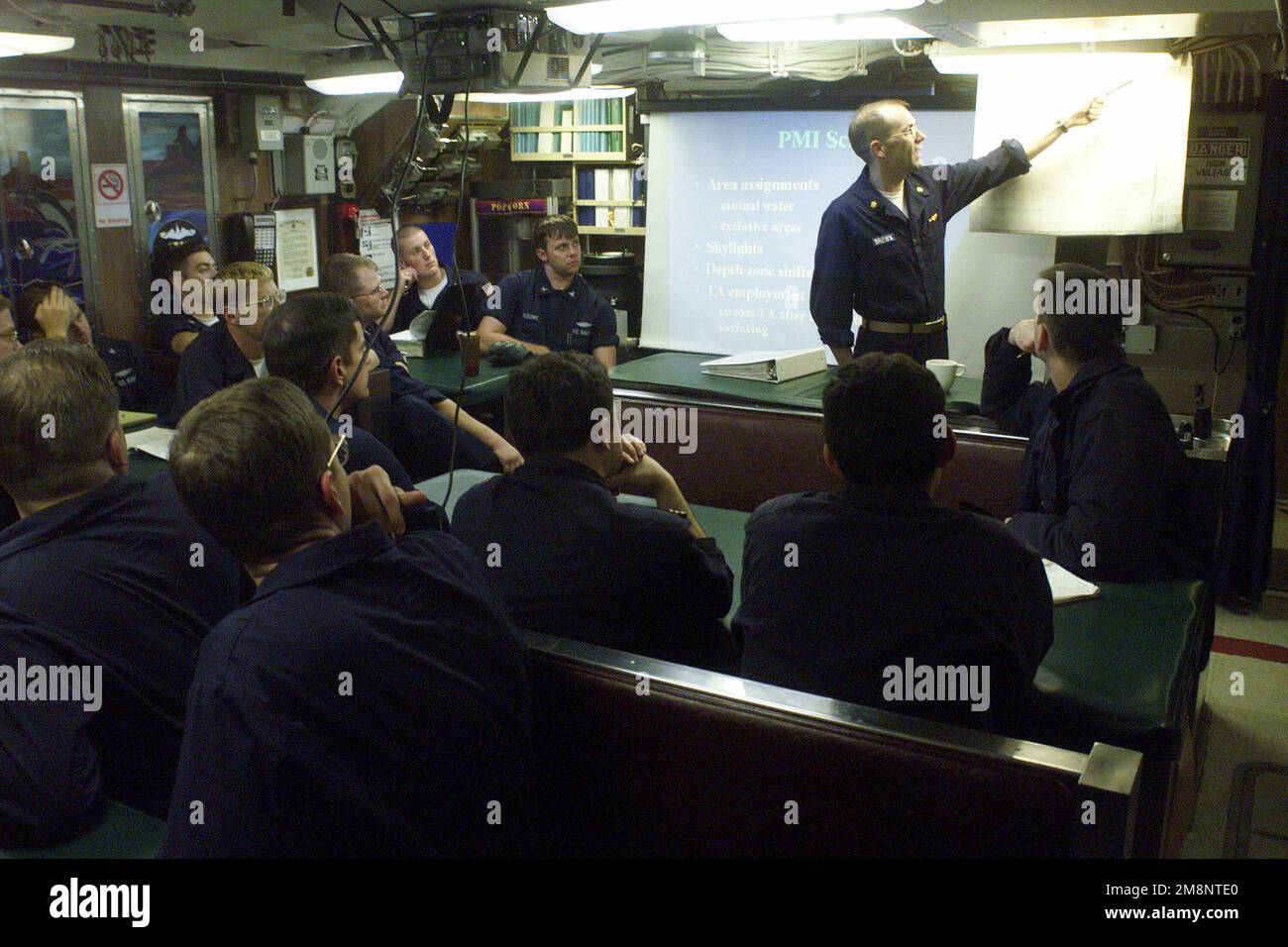 US Navy Lieutenant Commander Donald Brown, Navigator aboard USS TUCSON ...