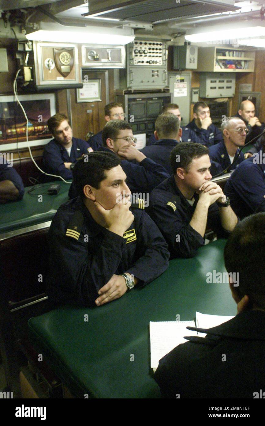 Chilean navy submarine officers embarked aboard USS TUCSON (SSN 770 ...