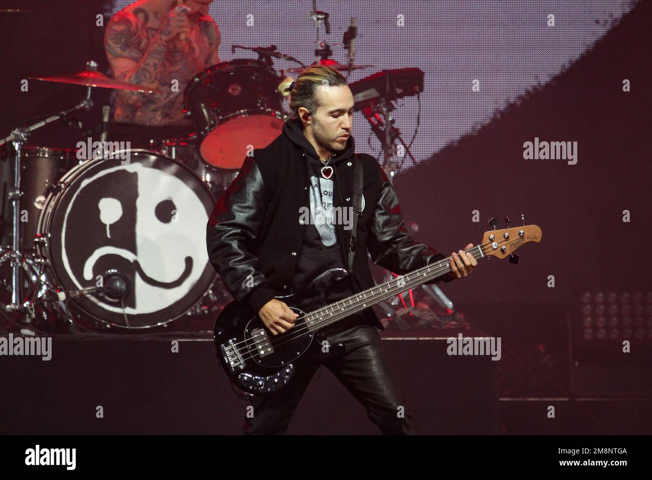 Los Angeles, USA. 14th Jan, 2023. Pete Wentz of Fall Out Boy performs ...