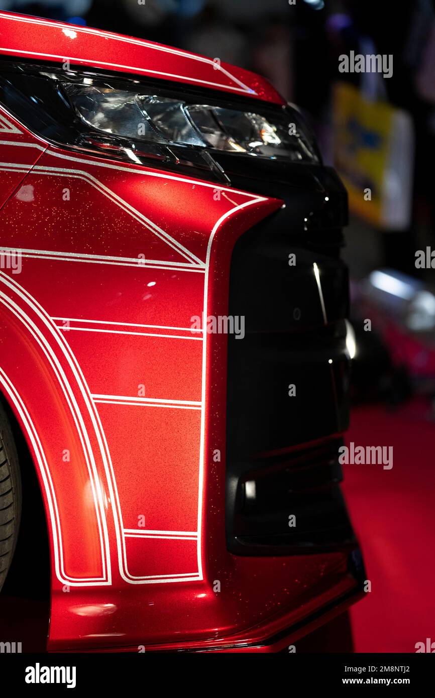Chiba, Chiba Prefecture, Japan. 14th Jan, 2023. Custom bodywork paint ...
