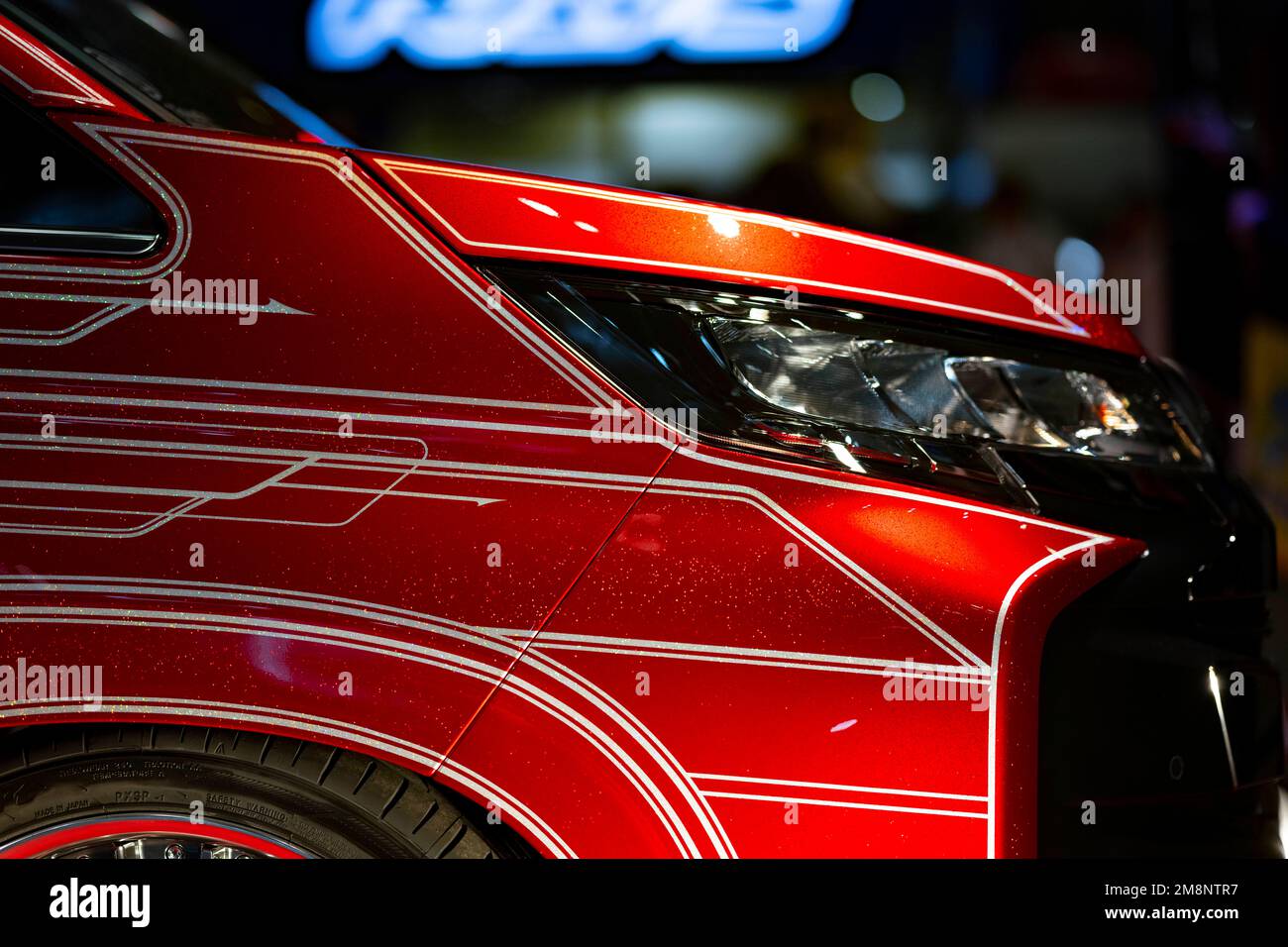 Chiba, Chiba Prefecture, Japan. 14th Jan, 2023. Custom bodywork paint ...