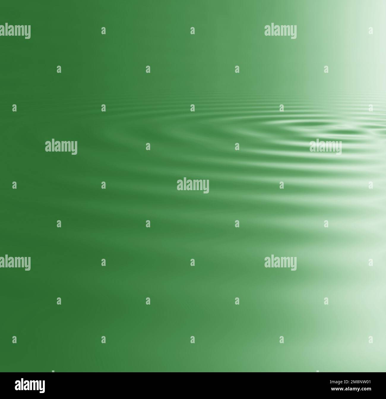 Waves, ripple and green with water drop pattern with mockup for 3d ...