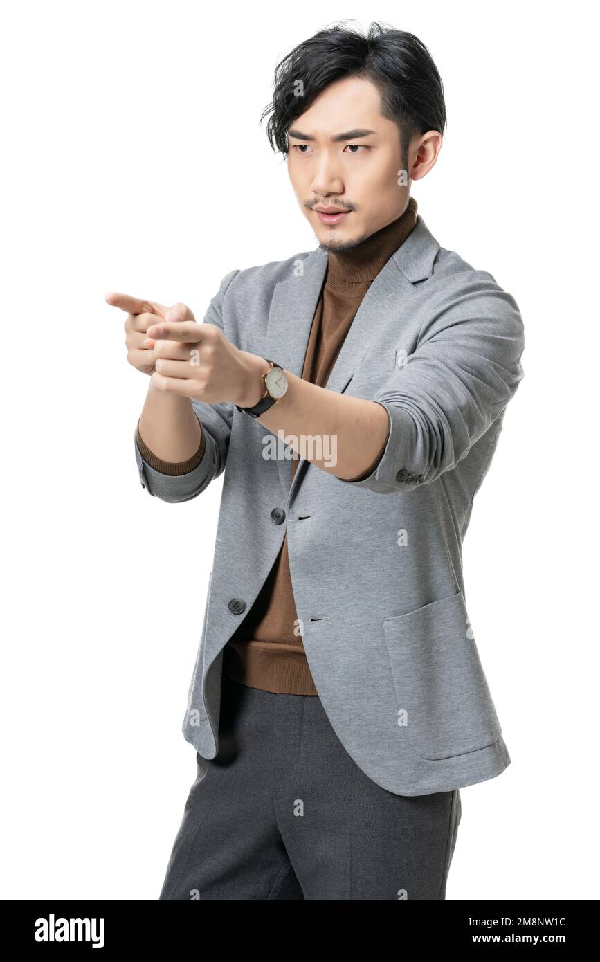 Take the young man Stock Photo - Alamy