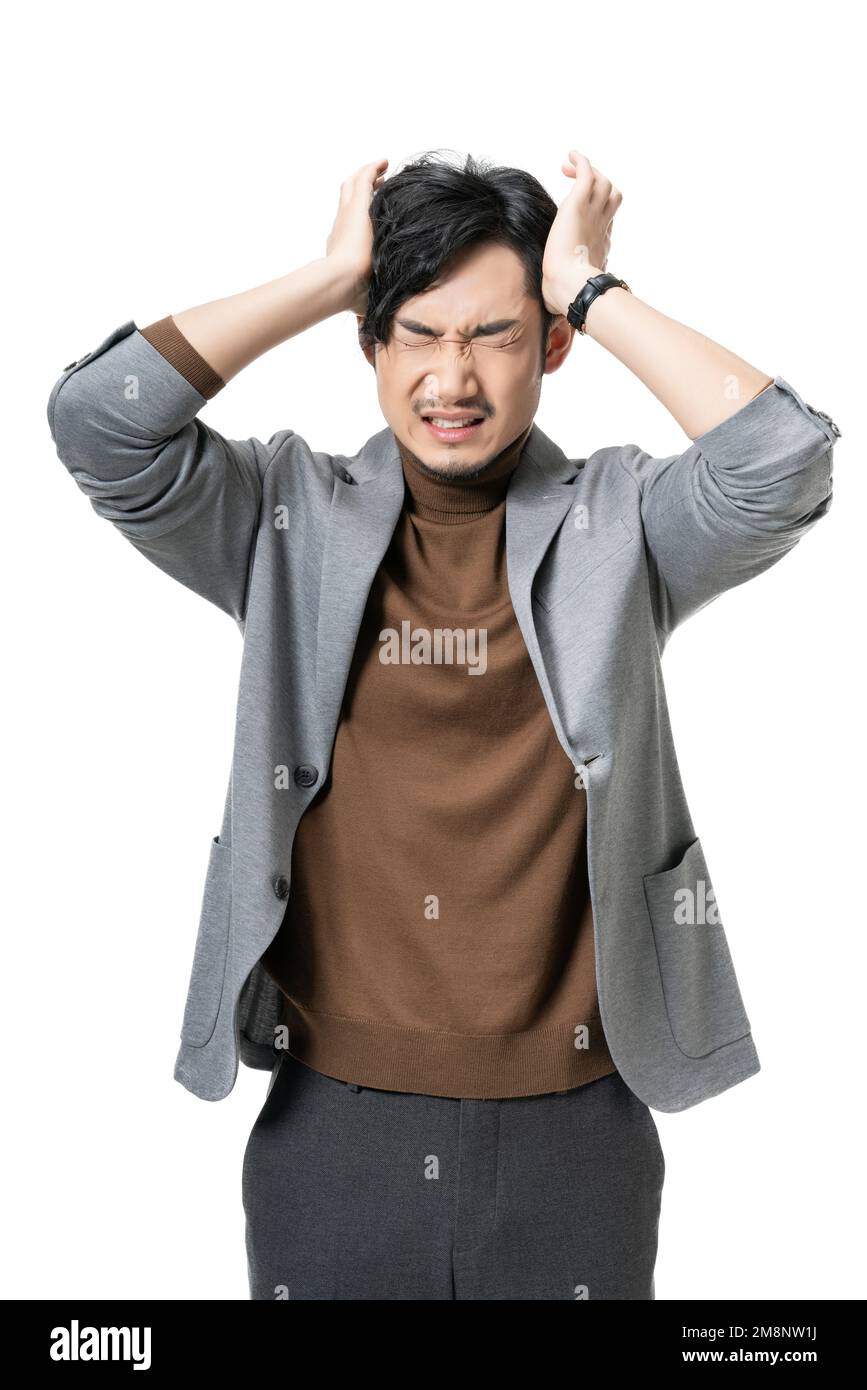 Take the young man Stock Photo - Alamy