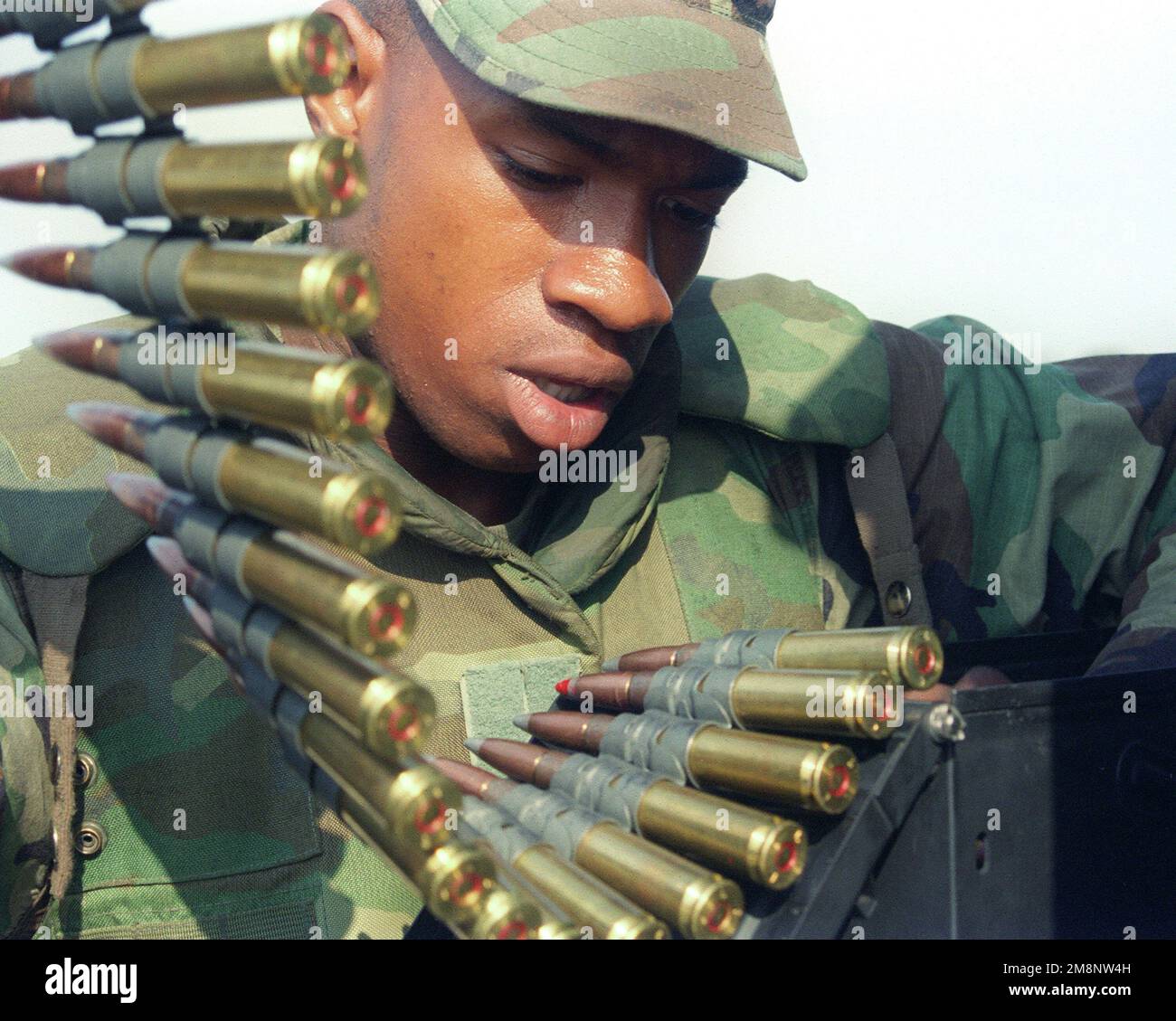 Lance Corporal Barrence Anthony of 2d LAAD BN, Bravo Bt, 2d Plt ...